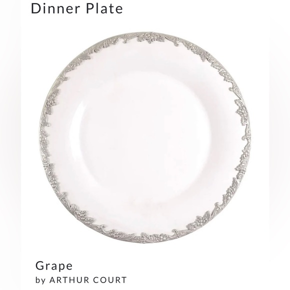 Arthur Court | Kitchen | New Arthur Court Grape Rimmed Dinner Plate ...